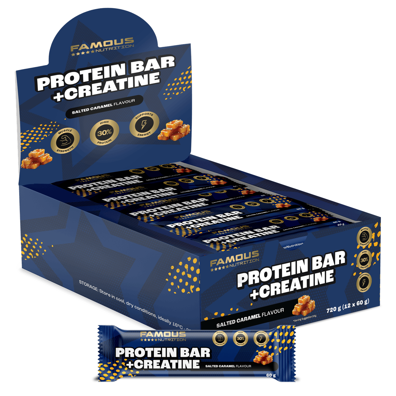 Protein Bar with Creatine | Famous Nutrition – FAMOUS Nutrition