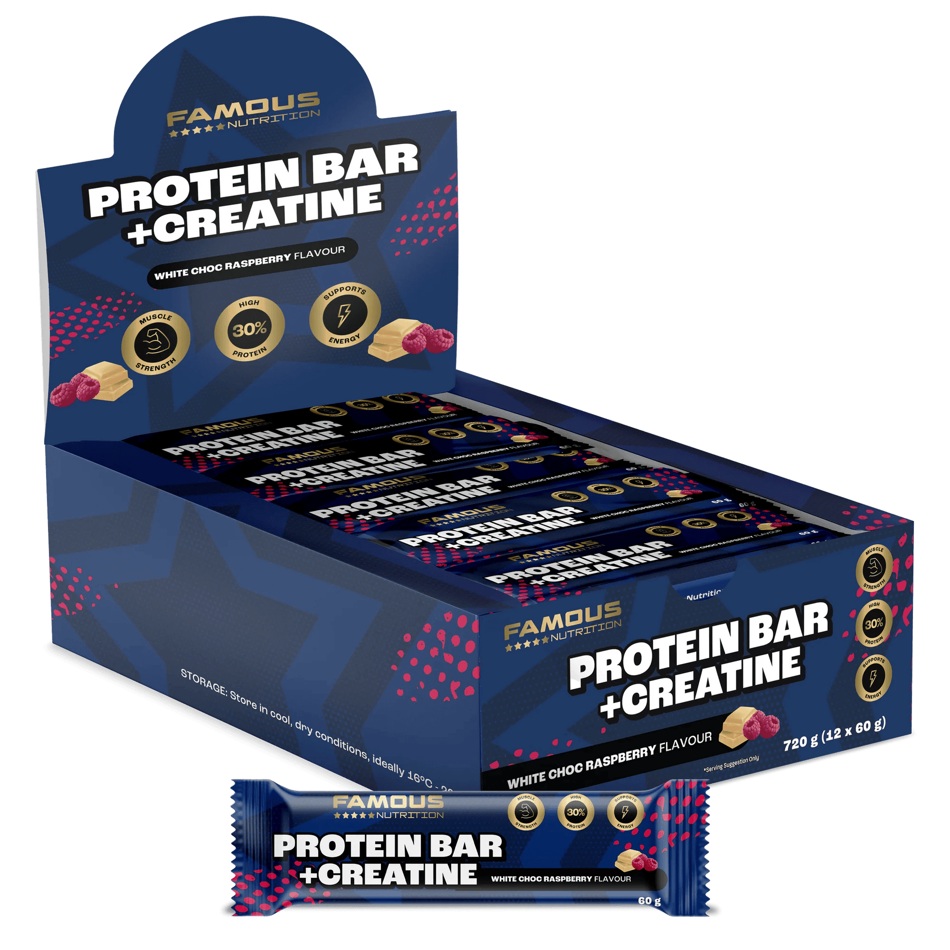 Protein Bar with Creatine | Famous Nutrition – FAMOUS Nutrition